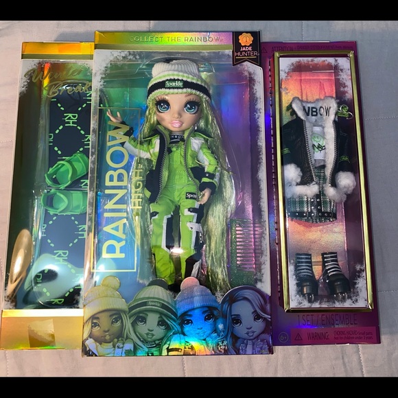 Toys | Brand New Rainbow High Doll Set Winter Break Edition Doll Jade ...